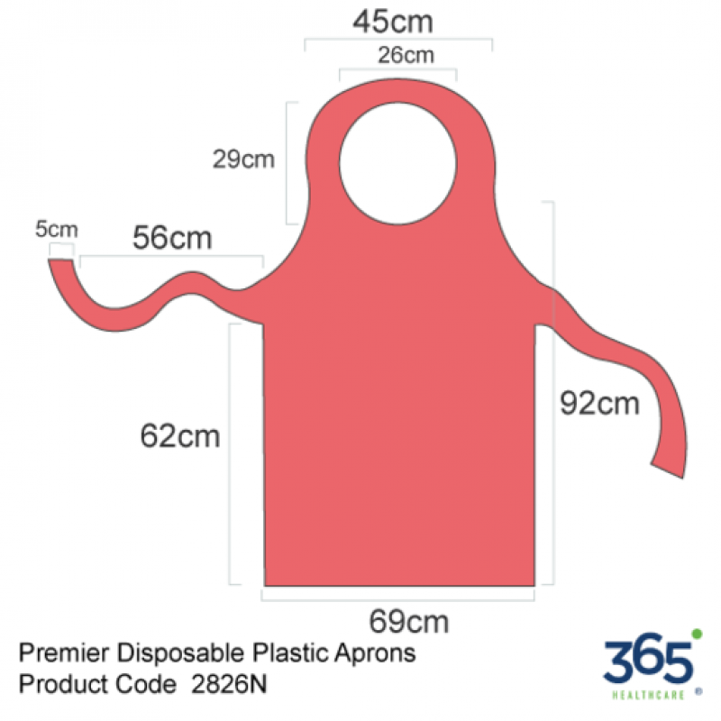 Red - On a Roll - Disposable Aprons